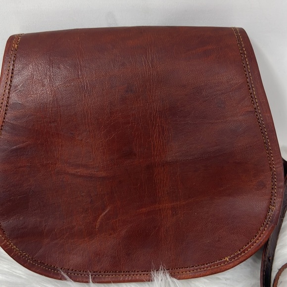 Bags | Vintage Leather Saddle Messenger Bag | Poshmark